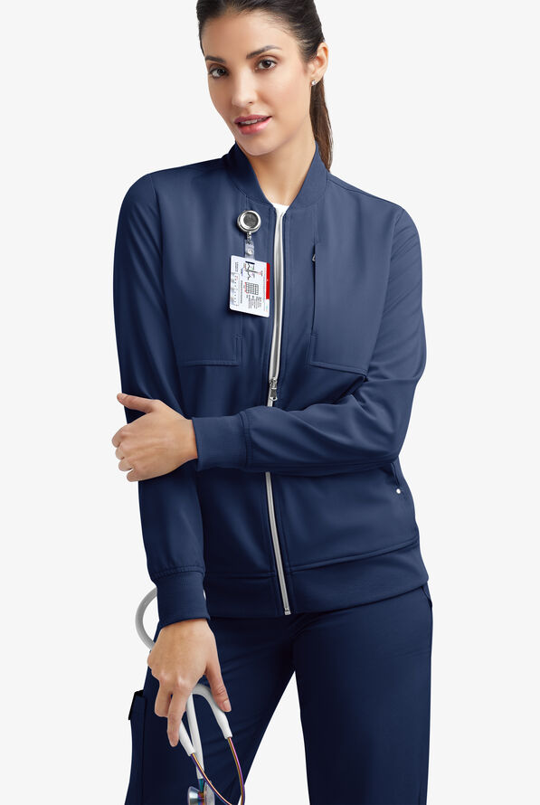 Chaqueta médica Easy STRETCH by Butter-Soft™ Kim con mangas largas y ...