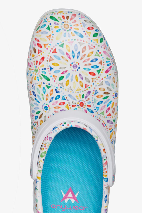 Cherokee Anywear Zone Kaleidoscope Women's Nursing Shoes, Nursing Clog