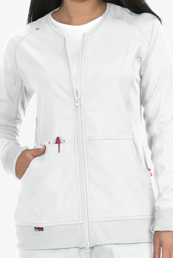 koi Lite Clarity Zip Front Scrub Jacket | Athletic Scrub Jackets