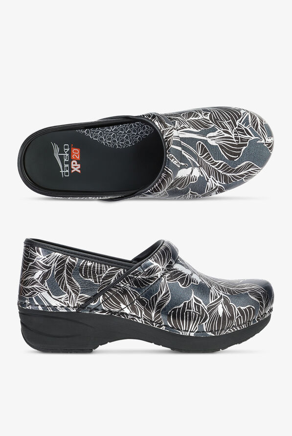 Dansko Women's XP 2.0 Calla Lily Metallic Nursing Clogs, Non-Slip Shoes