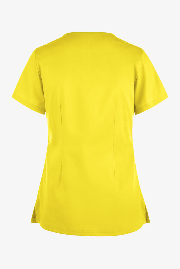 UA Butter-Soft STRETCH Asymmetric Keyhole Scrub Top | Fashion Scrubs