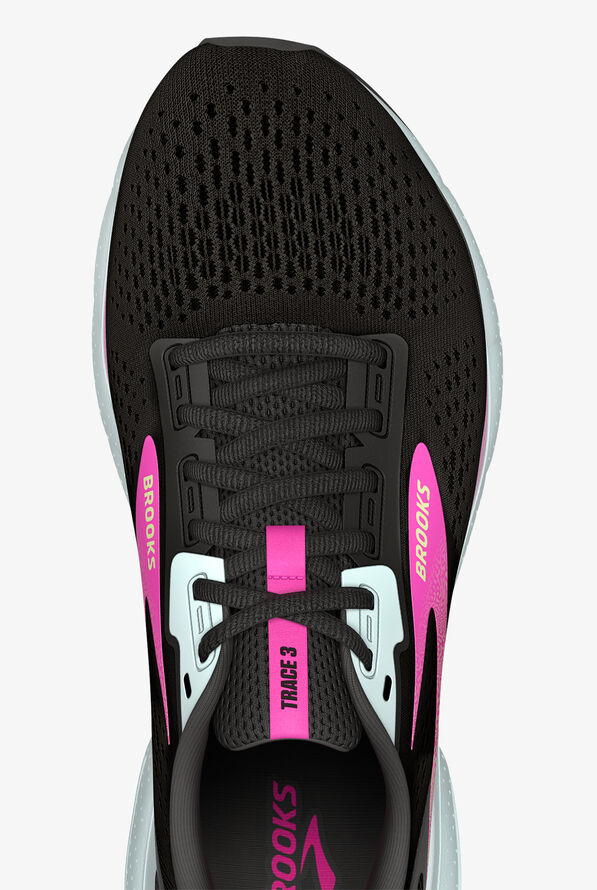 Brooks Women's Trace 3 Black/Blue/Pink Glo Athletic Lace Up Nursing ...