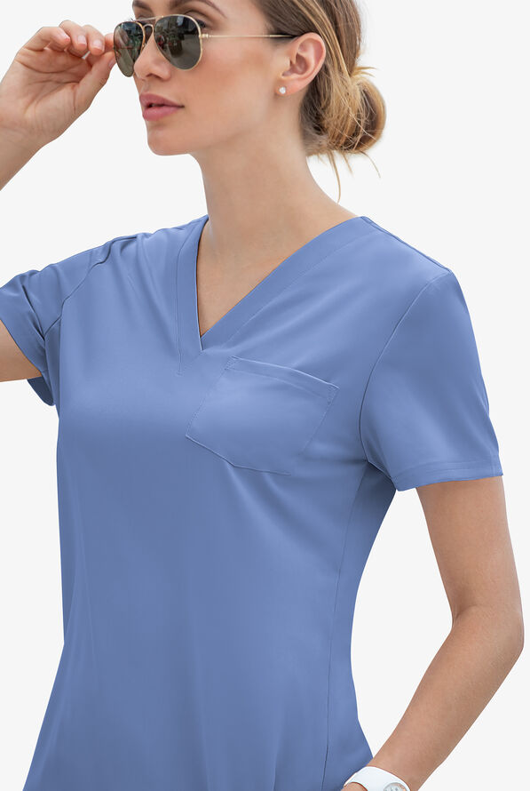 Lauderdale By UA Acacia Short Sleeve Scrub Top | Fashion Scrub Tops