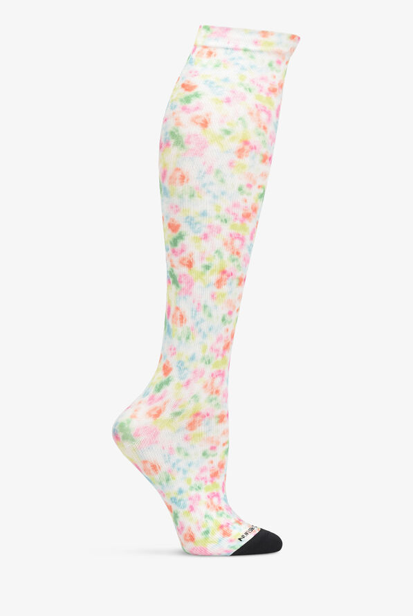 Nurse Mates Brights TieDye Women's 12-14 mmHg Light Compression Socks ...
