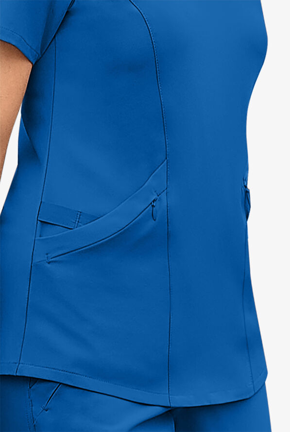 WonderWink Renew Women's 4-Pocket STRETCH Scrub Top, Stretch Scrubs