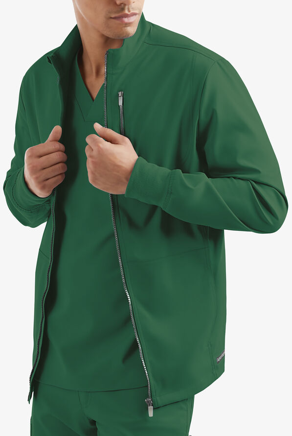 UA Butter-Soft STRETCH Men's Zip Front Scrub Jacket, Nursing Jackets