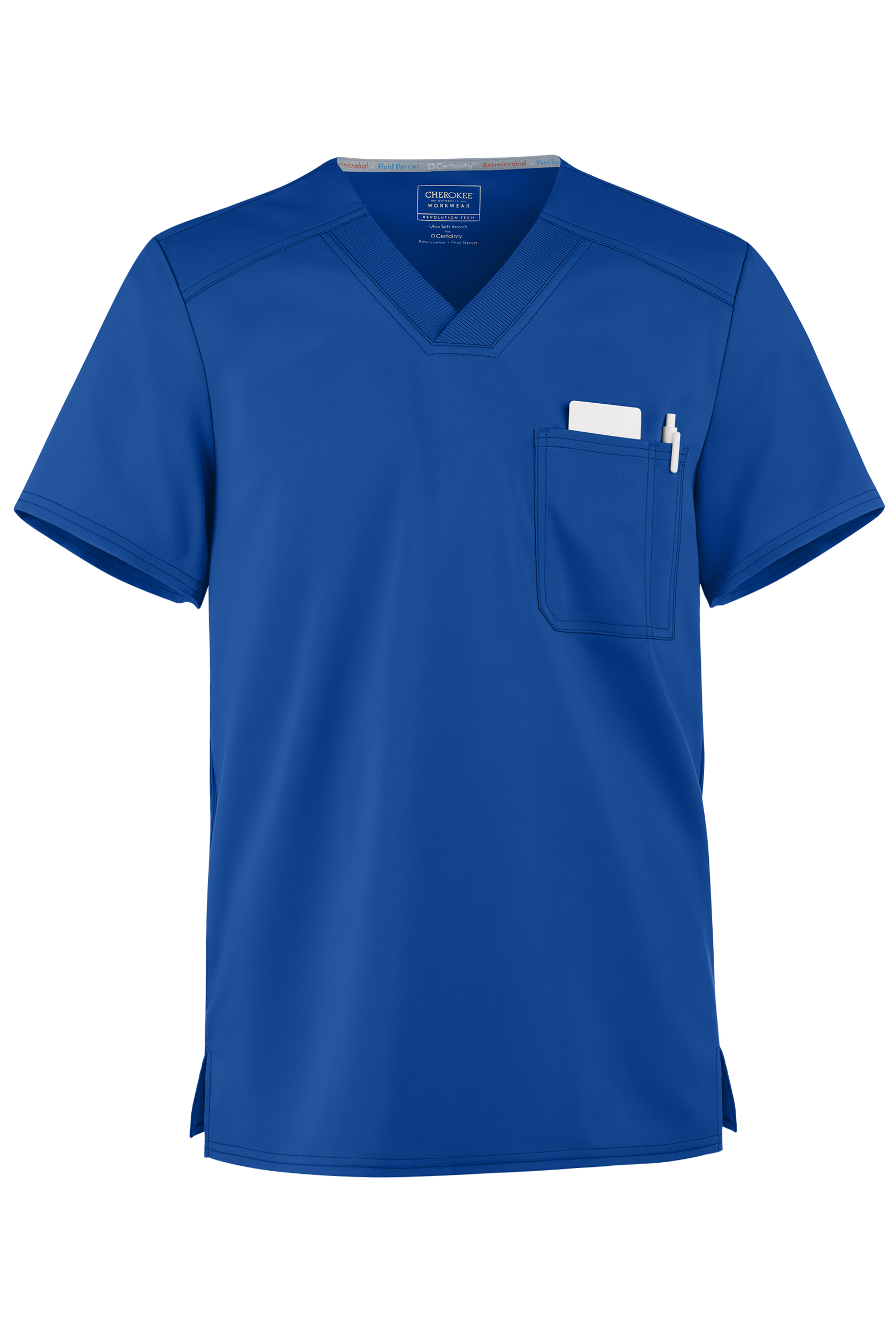 Cherokee Workwear Revolution Tech Men's V-Neck Scrub Top, Men's Scrubs