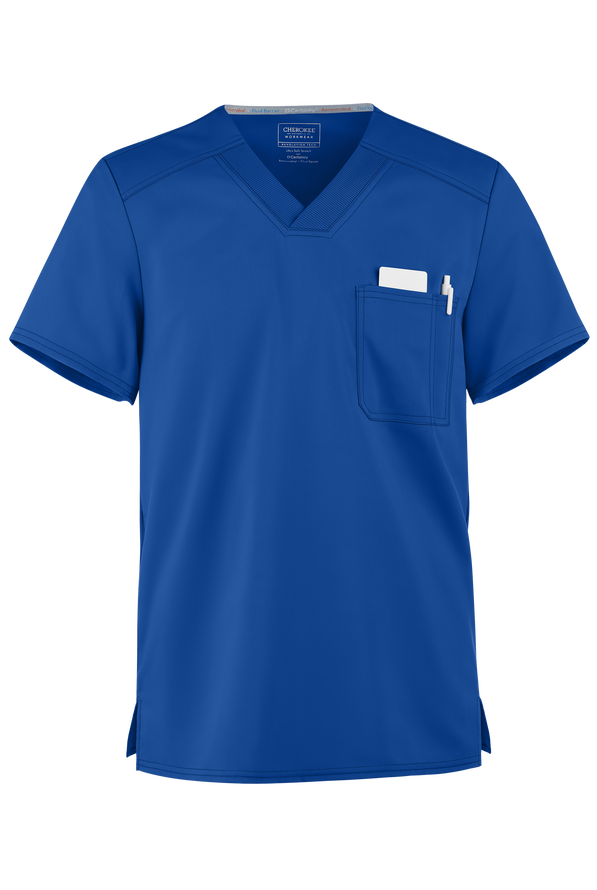 Cherokee Workwear Revolution Tech Men's V-Neck Scrub Top, Men's Scrubs
