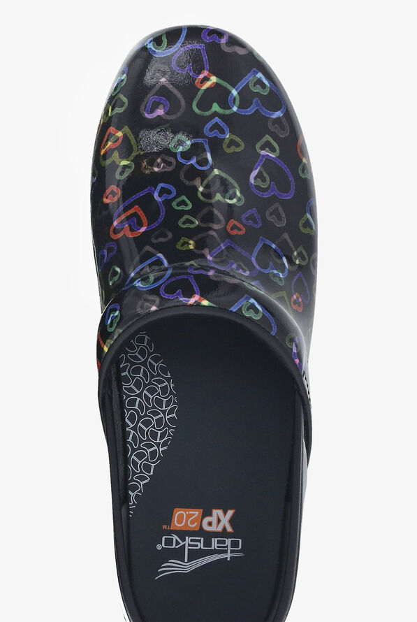 Dansko Women's XP 2.0 Floating Hearts Patent Nursing Clogs, Nursing Shoes