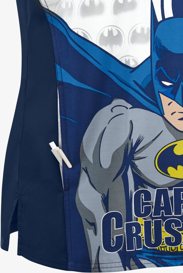 Cherokee Tooniforms Batman Gotham City Men's Scrub Top, Men's Scrubs