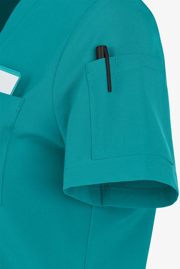 Blusa médica Easy STRETCH Chloe con cuello en V, Uniformes Médicos a la ...