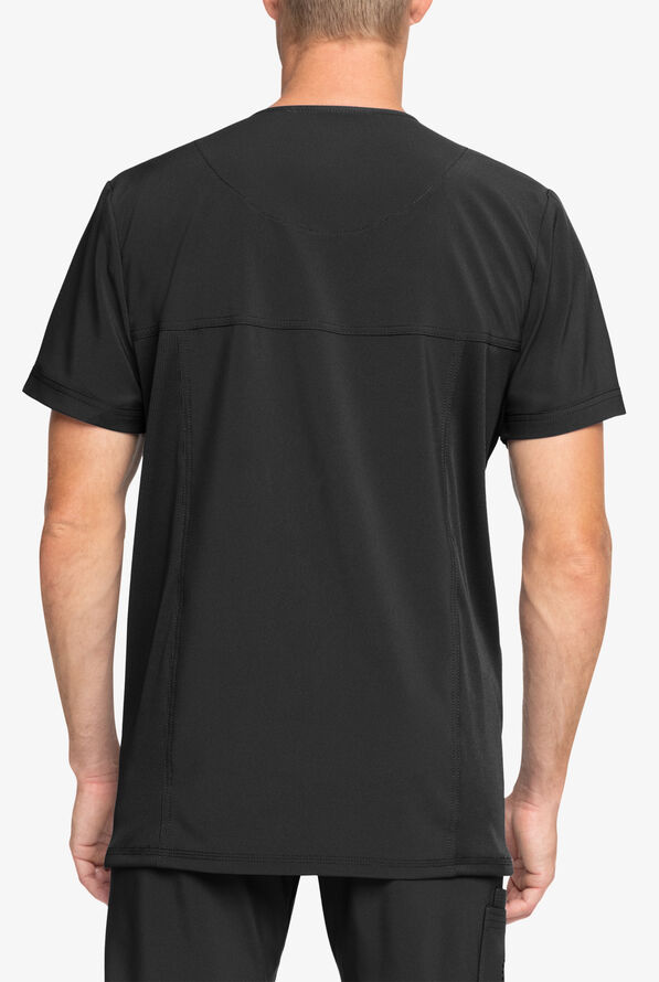 Cherokee Infinity Laser Rib Knit Side Panel Scrub Top, Nursing Scrubs