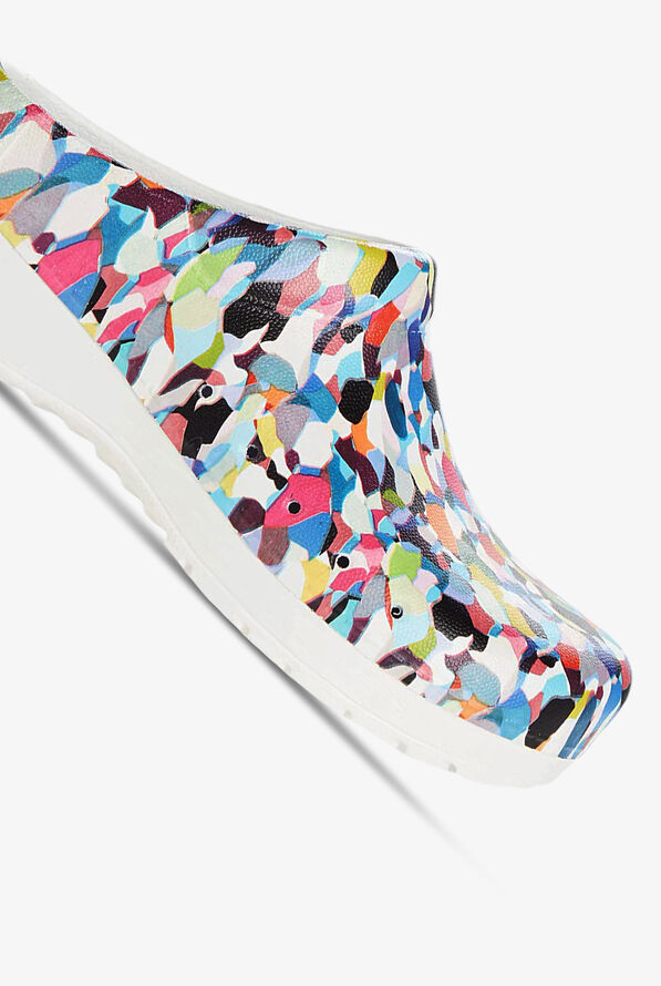 Dansko Kane Kaleidoscope Molded Open Back Clogs, Nursing Clogs