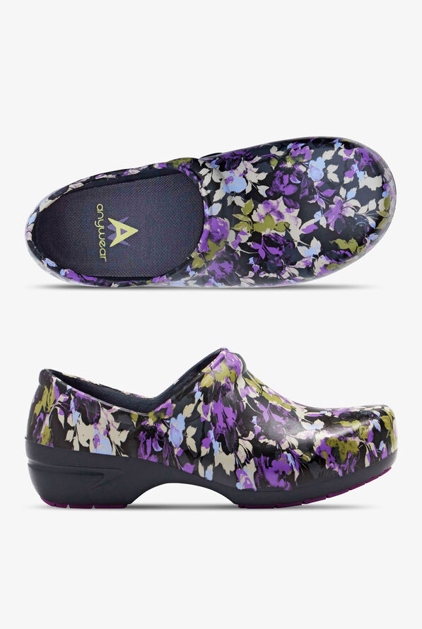 Anywear Women's SR Angel Nocturnal Branches Clogs, Medical Shoes