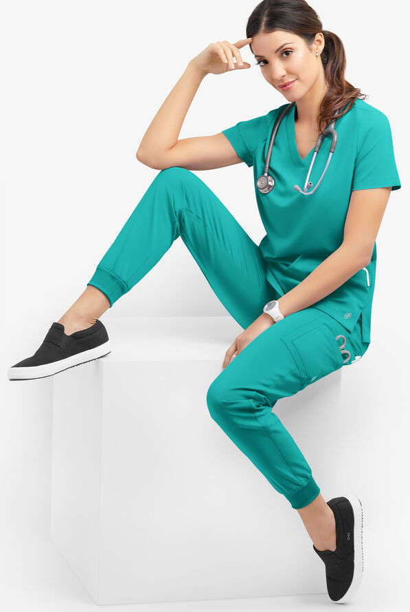 Easy STRETCH by Butter-Soft Zoe V-neck Scrub Top, Stretch Scrubs