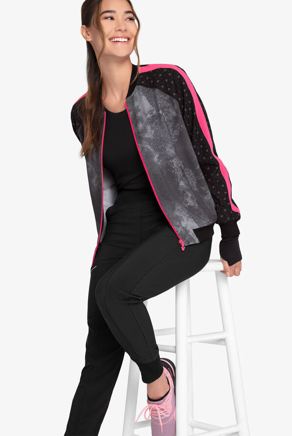 Cherokee Infinity Don't Look Back Mickey & Minnie Women's 2-Pocket ...