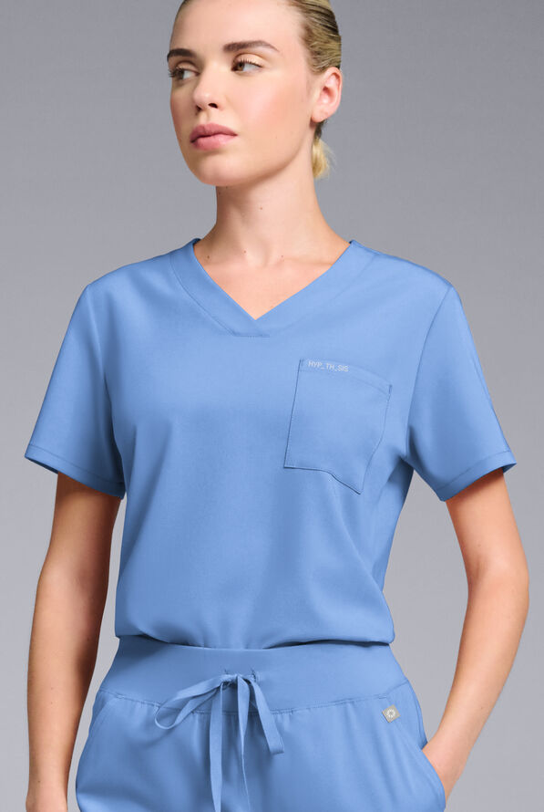 Hypothesis Classic Women's 1-Pocket V-Neck Tuck-In Scrub Top, Tuck-In Tops