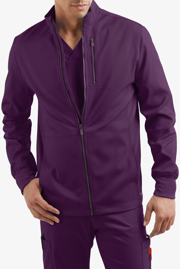 Advantage for Men Zip Front Warm-Up Scrub Jacket, Men's Stretch Scrubs