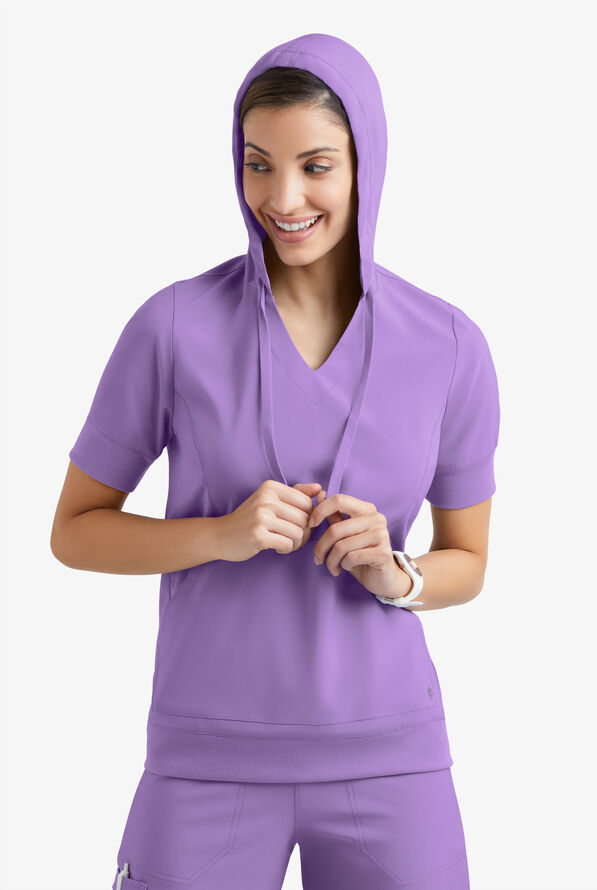 Easy STRETCH True Short Sleeve Pull-Over Hoodie, Nursing Jackets