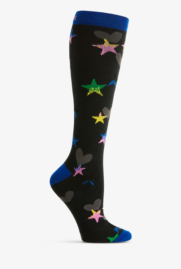 Cherokee Loving Stars Women's 10-15 mmHg Light Compression Socks ...