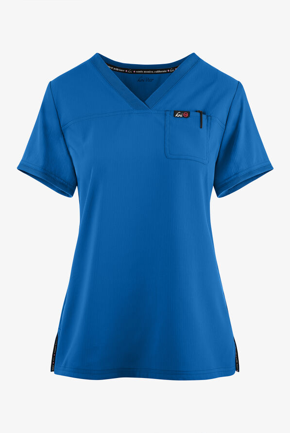 Koi Lite Scrubs Vivacious V-Neck Tuck-In Scrub Top, Nursing Scrubs