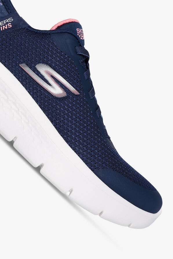 Skechers Performance Go Walk Flex Mesh Navy Bungee Athletic Slip-Ins ...