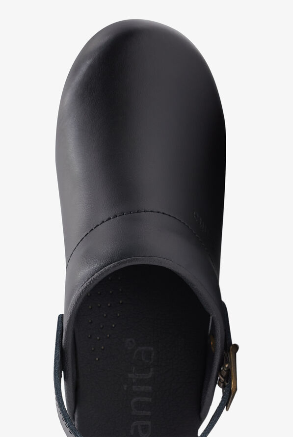 Sanita Womens Professional Ingrid Backless Leather Clog, Nursing Clogs