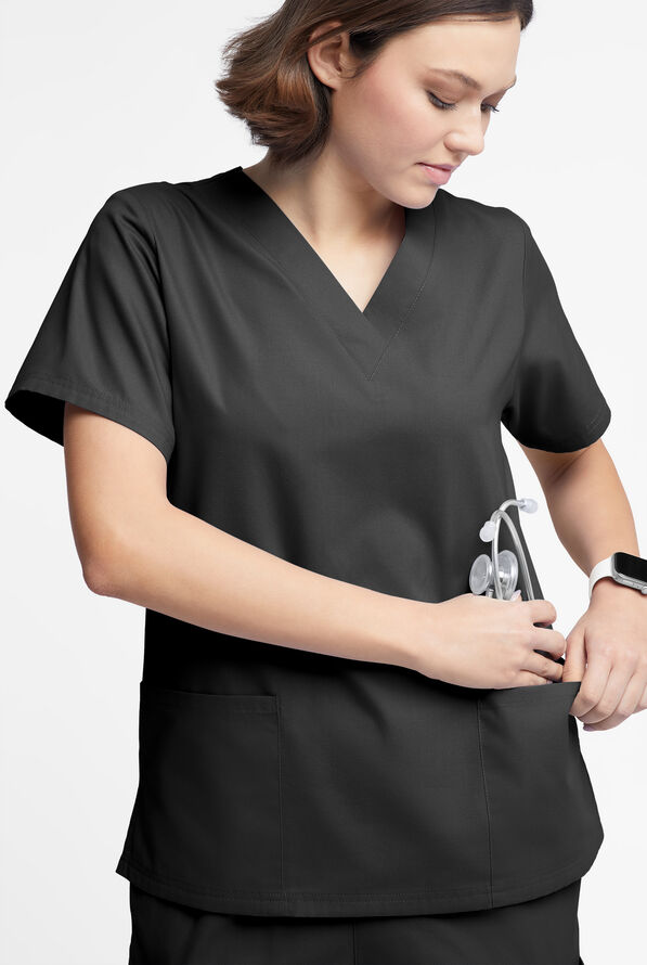 Butter-Soft Originals Women's 2-Pocket Classic Fit V-Neck Scrub Top ...
