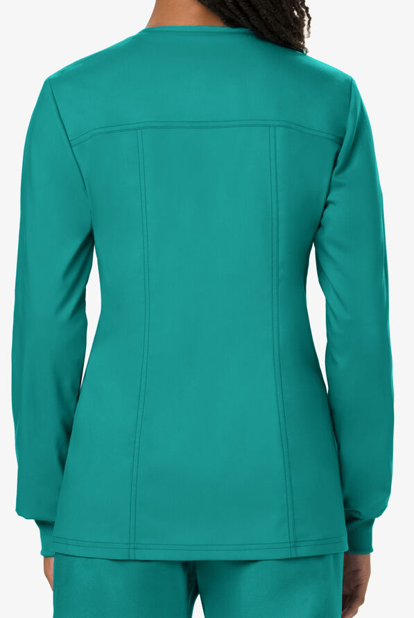 Cherokee Workwear Revolution Snap-Front Scrub Jacket | Stretch Scrubs