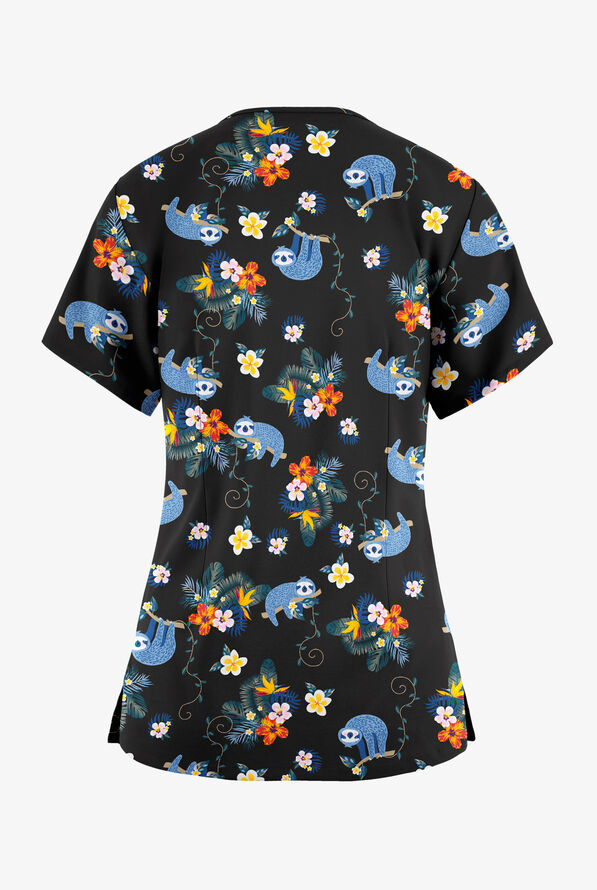 Buttersoft Originals Sloth Nap Time Black Printed Women's 3-Pocket ...