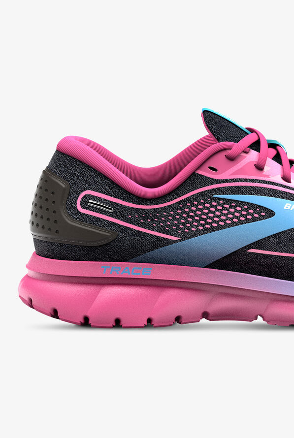 Brooks Women's Trace 2 Black/Marina/Lilac Rose Athletic Lace Up Nursing ...