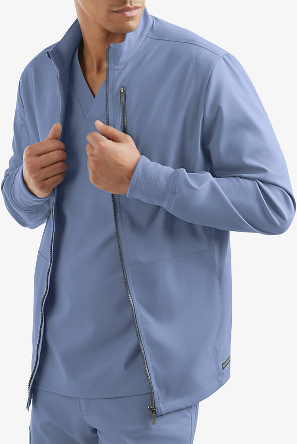Advantage STRETCH Men's Zip Front Warm-Up Scrub Jacket | Uniform Advantage