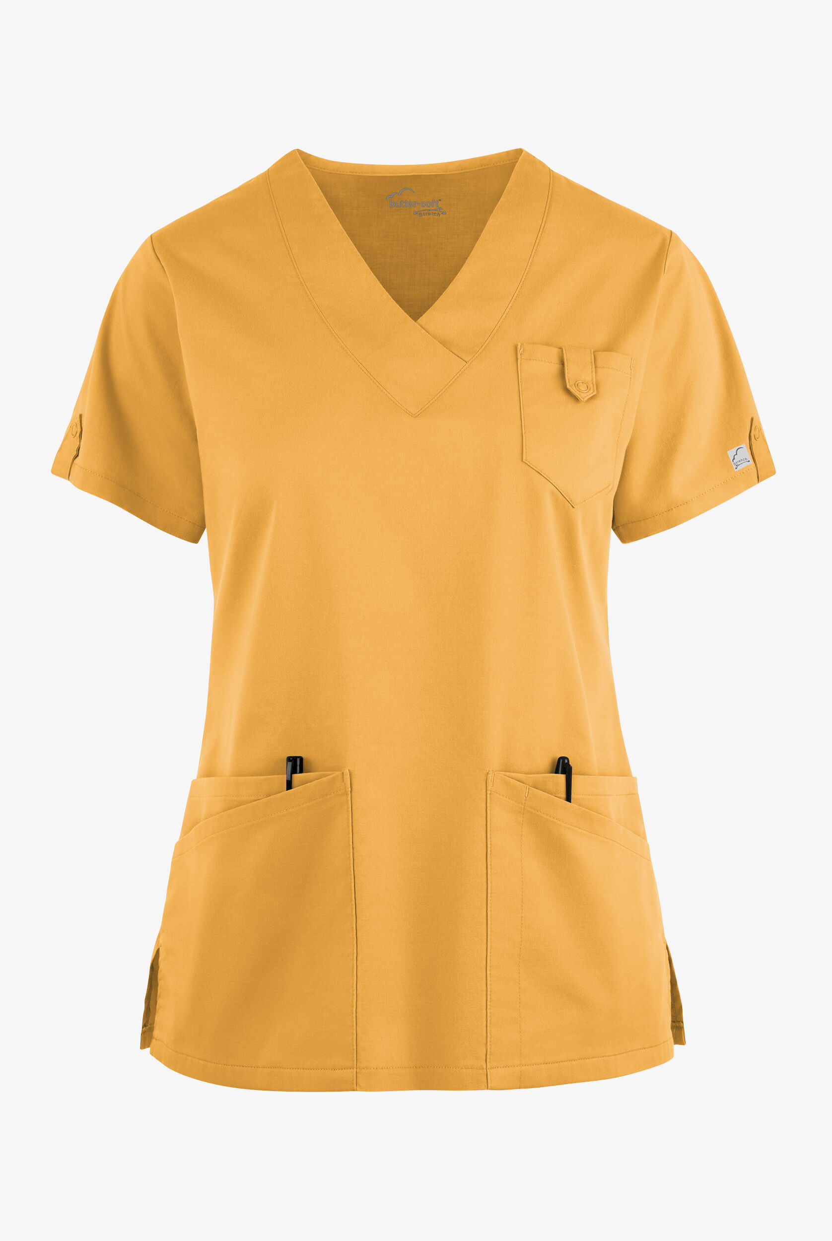 Butter-Soft STRETCH Scrubs V-Neck 5 Pocket Top | Stretch Scrubs by UA