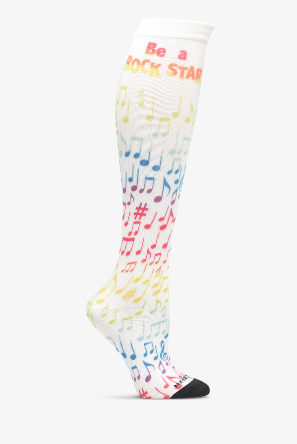Nurse Mates Rock Star Women's 12-14 mmHg Light 360 Compression Socks ...
