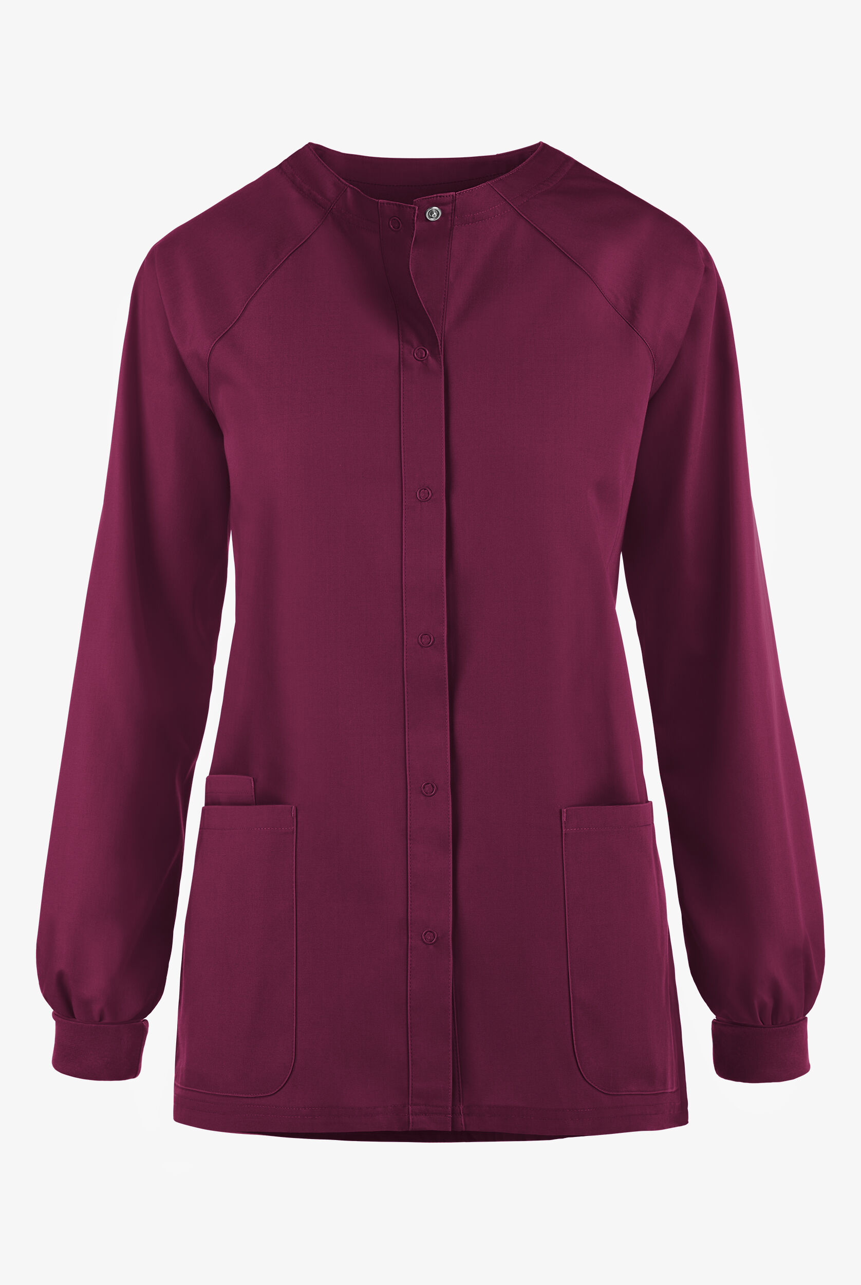 Strictly Scrubs Active Stretch JEWEL NECK JACKET W/RAGLAN SLEEVE ...