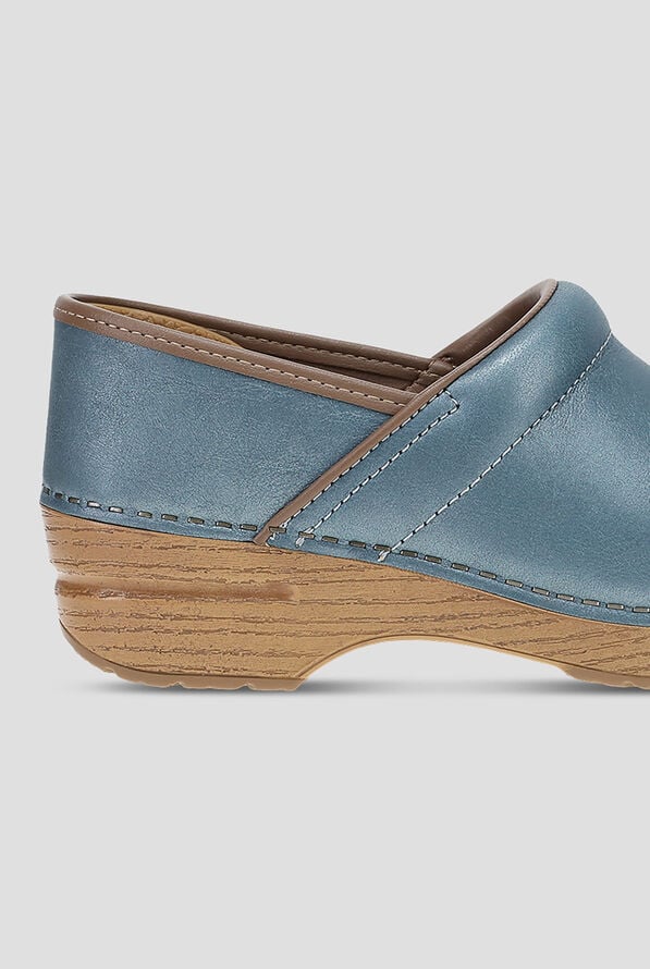 Dansko Women's Professional Blue Metallic, Nursing Clogs