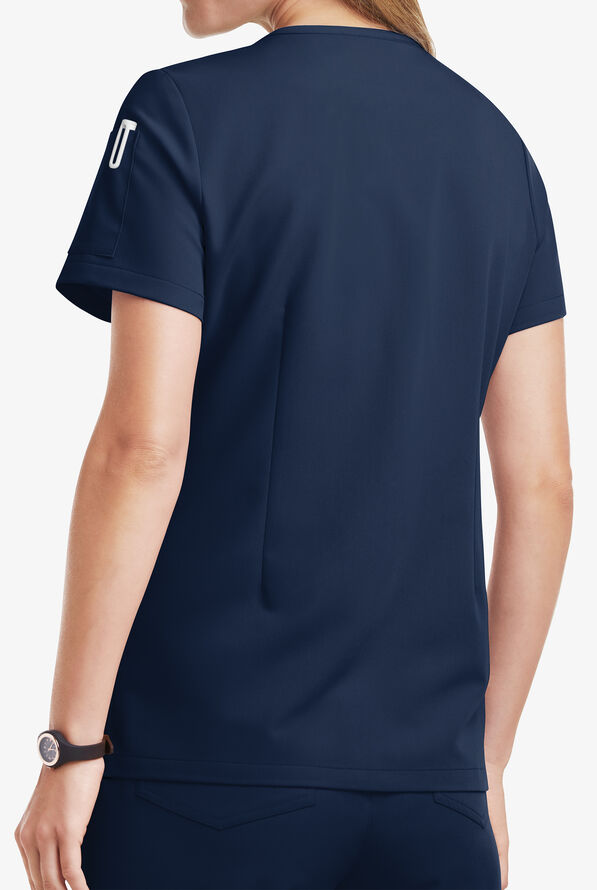 MOVEMENT by Butter-Soft Multi-Pocket Scrub Top, Plus Size Scrub Top