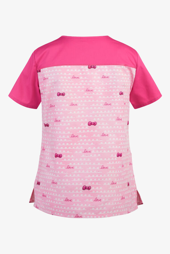 Tooniforms Hello Kitty Hello Kitty Balloons Scrub Top, Cotton Scrubs