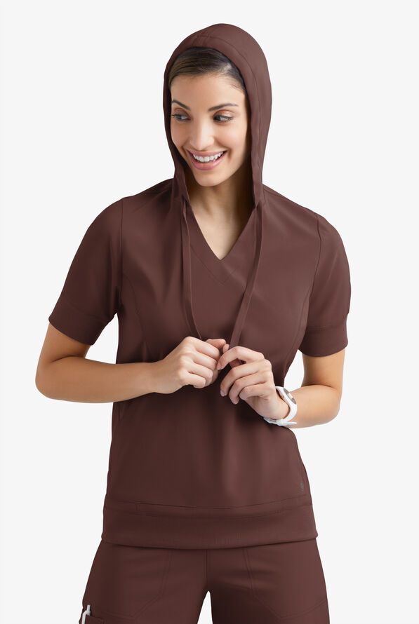 Easy STRETCH True Short Sleeve Pull-Over Hoodie, Nursing Jackets