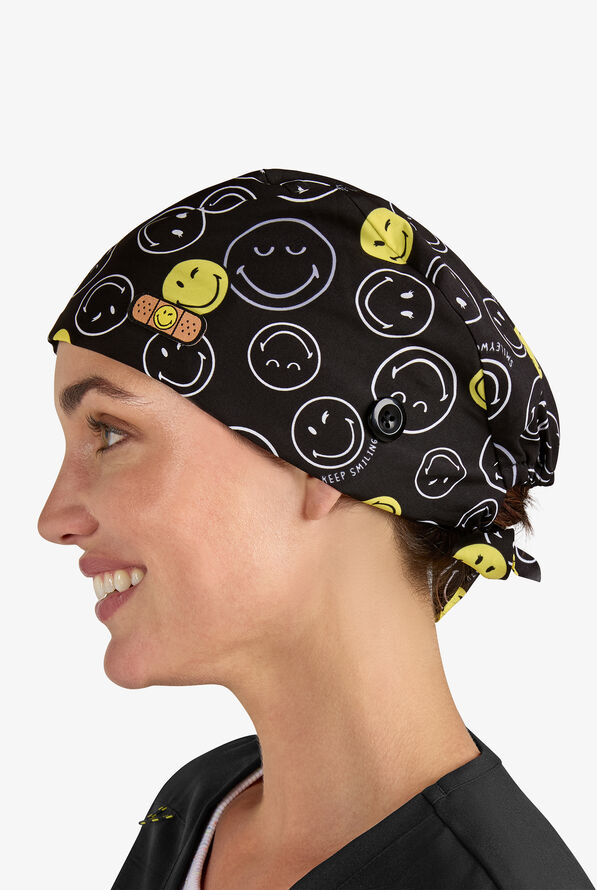 koi Smiley World Doing Great Scrub Cap