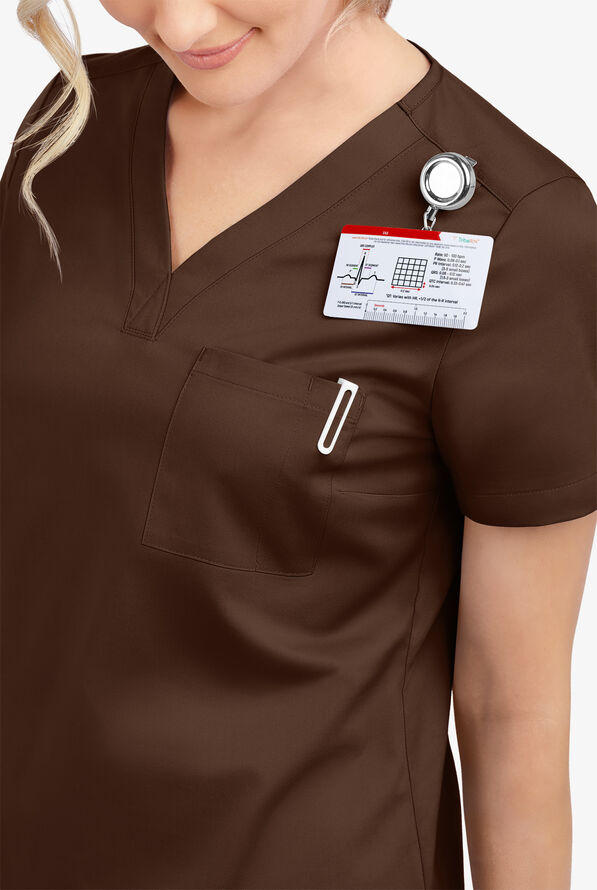 UA Butter-Soft STRETCH Scrubs One Pocket Scrub Top, Nursing Scrubs