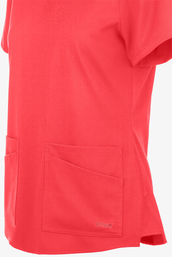Grey's Anatomy Spandex STRETCH Emma V-Neck Scrub Top, Stretch Scrubs