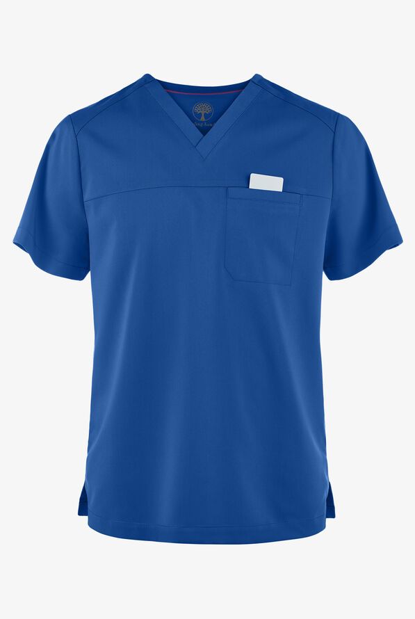 Healing Hands Scrubs Men's V-Neck One Pocket Scrub Top, Scrub Tops