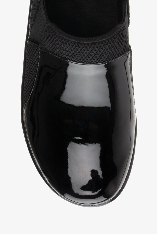 Alegria Duette Black Patent Nursing Shoes, Nursing Clogs
