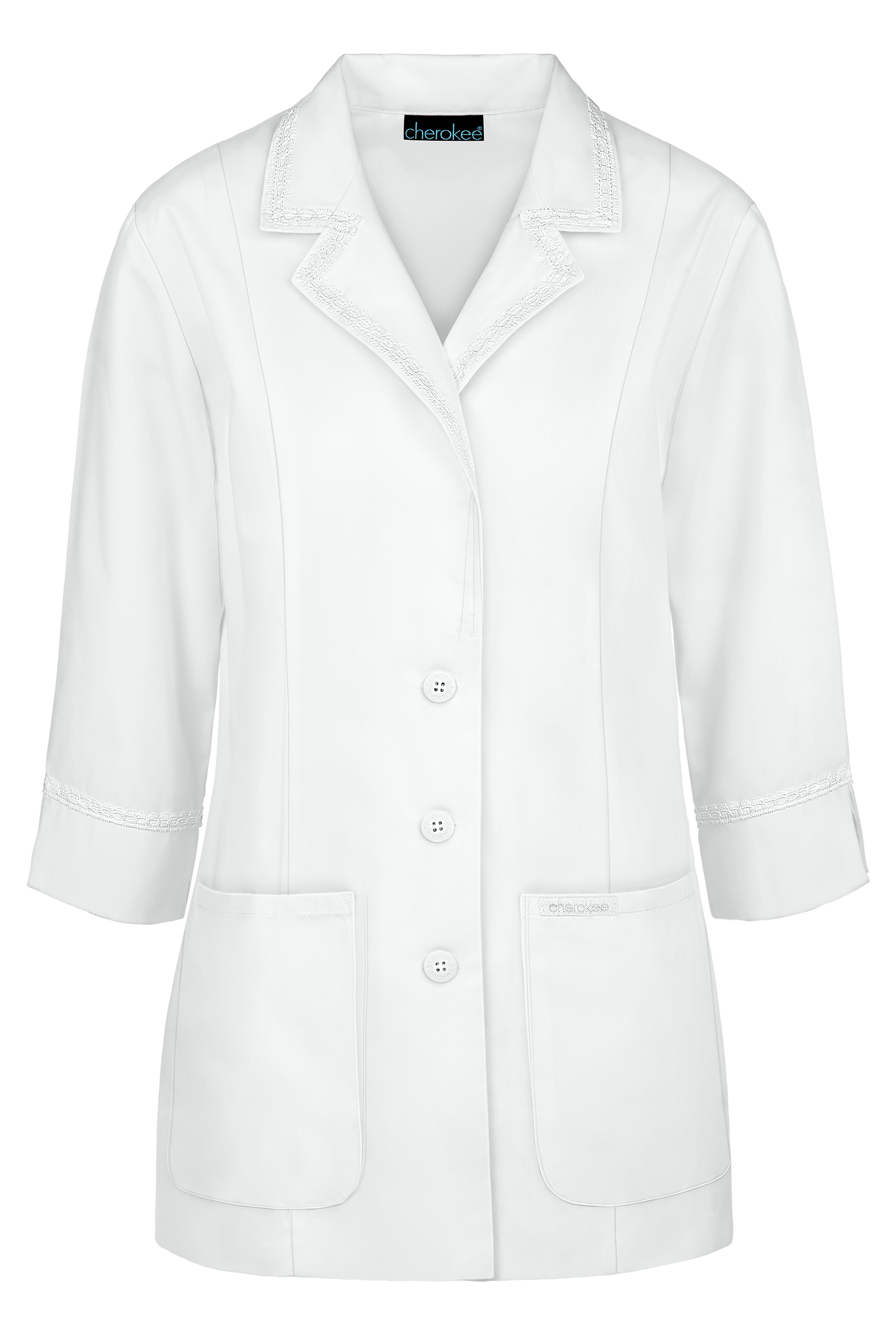 Cherokee 2330 3/4 Sleeve Lab Coat, Women s Lab Coats