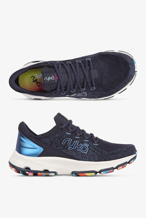 Ryka Women's Devotion X Academy Blue Athletic Lace Up Nursing Shoes ...