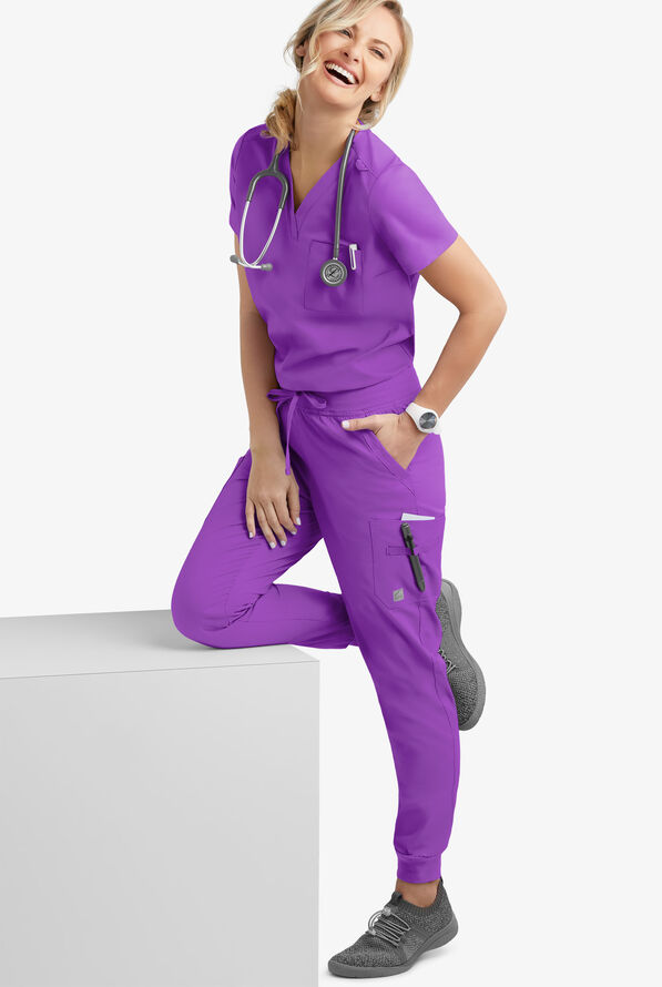 UA Butter-Soft STRETCH Scrubs One Pocket Scrub Top, Nursing Scrubs