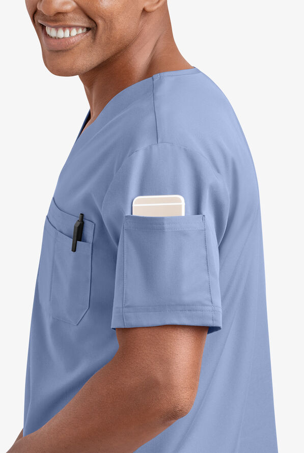 Advantage STRETCH Men's 4-Pocket V-Neck Scrub Top | Uniform Advantage