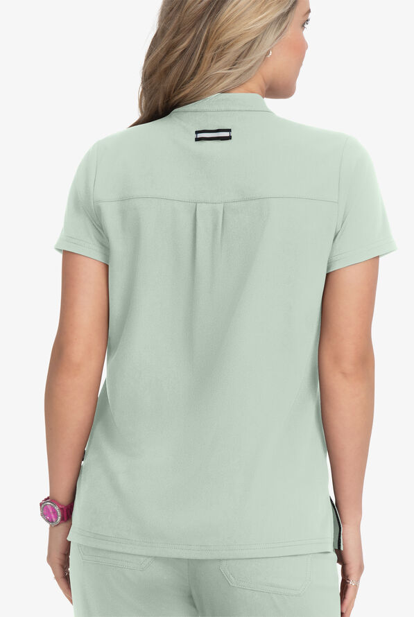 koi Next Gen Driven Women's 4-Pocket STRETCH Round Neck Scrub Top ...
