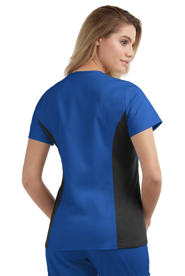 Strictly Scrubs Active Stretch 3 POCKET V-NECK WITH KNIT SIDE PANELS, V ...